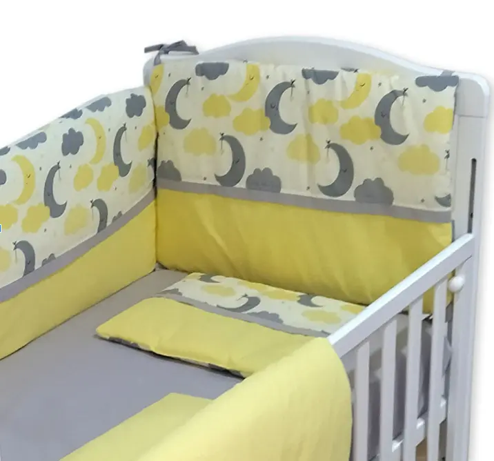 FIM BABY Posteljina za bebe Night žuta