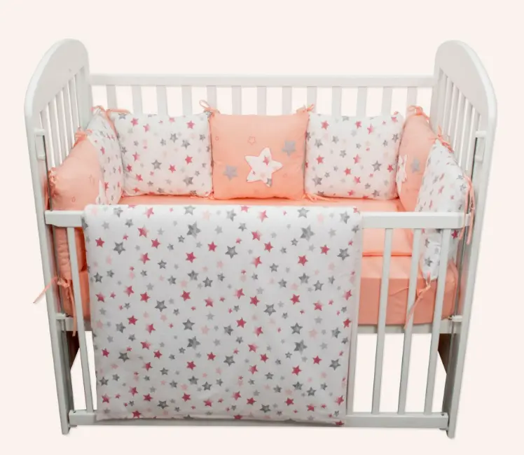 FIM BABY Posteljina za bebe sa jastucima narandžasta