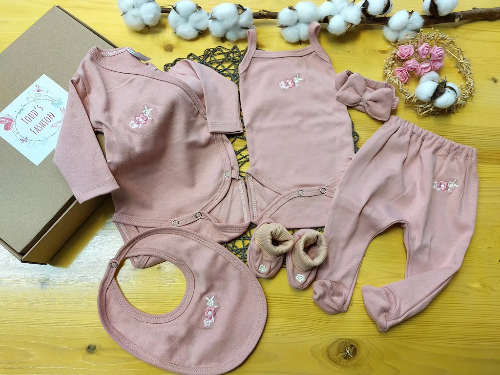 TODDS FASHION Set odeće za devojčice roze
