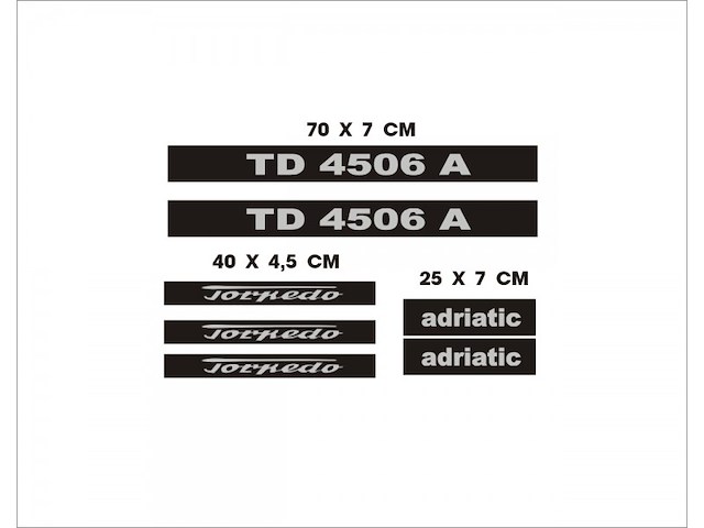 TORPEDO 4506 A - nalepnice za traktor