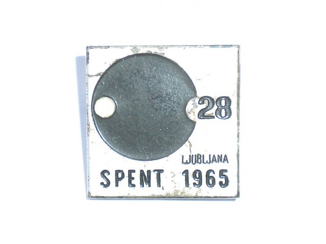 Stoni tenis `SPENT Ljubljana 1965` (emajlirana Bertoni)