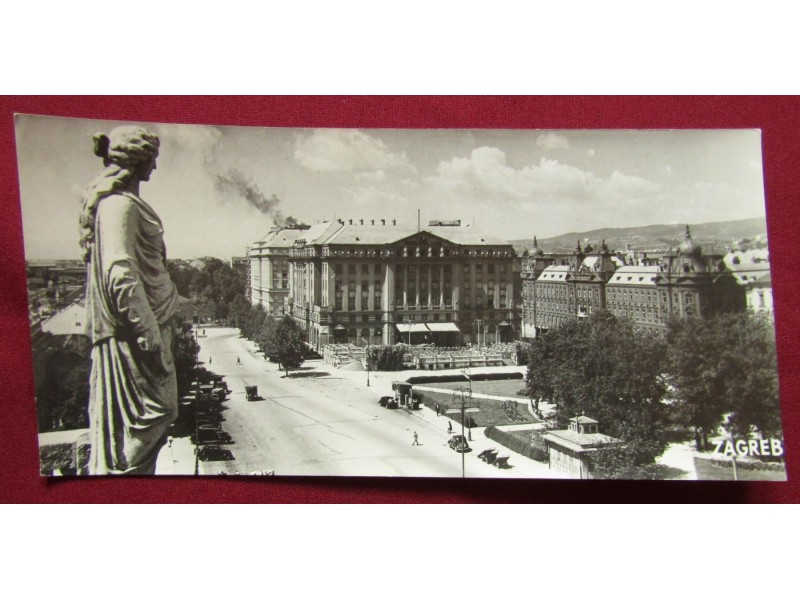 R/5 Velika Razglednica- Zagreb,Starčevićev Trg,Hrvatska