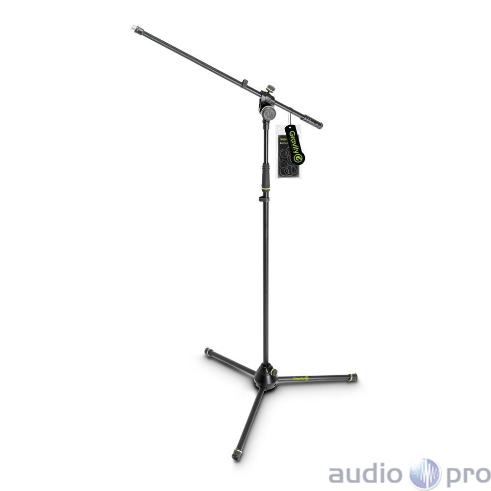 Gravity Ms4321b | Microphone Stand With Folding Tripod Base And 2-point Adjustment Boom