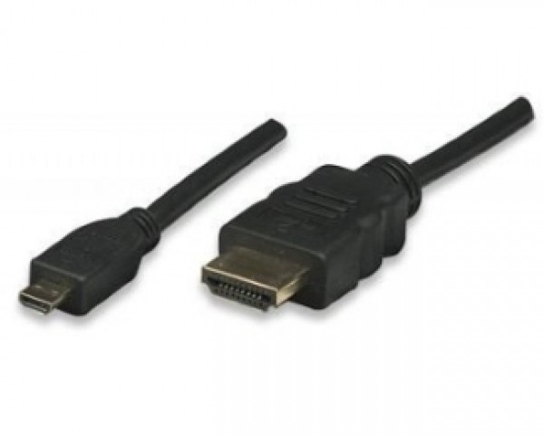 E-GREEN Kabl HDMI (M) - HDMI Mikro-D (M) 1.5m crni