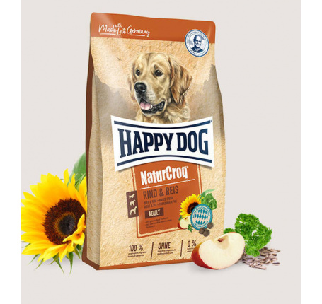 Happy Dog, Naturcroq, Govedina i Pirinac, 15kg