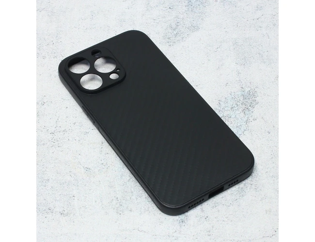 3G Carbon fiber crna zaštitna maska za mobilni iPhone 14 Pro Max 6.7 crna