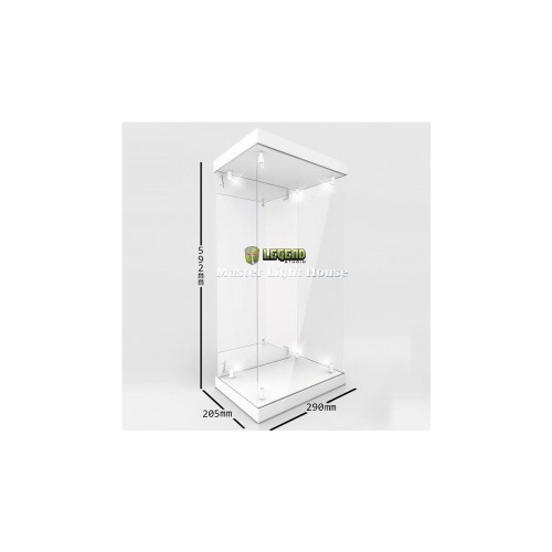 Master Light House Acrylic Display Case with Lighting for 1/4 Action Figures (white)