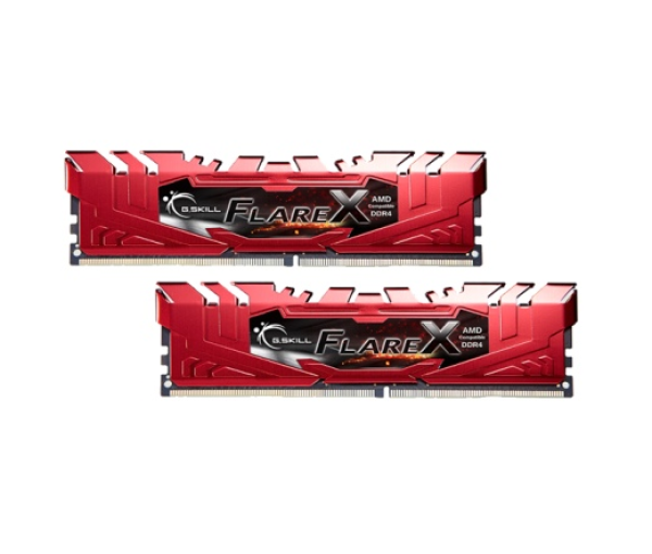 G.SKILL Flare X DDR4 2400MHz CL15 32GB Kit2 (2x16GB) AMD Red