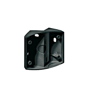 Ugaoni nosač za senzore pokreta serije MD, crni
za montažu senzora pokreta na kut zida (s vanjske strane kuta), UV stabilizirani polikarbonat, 65x72x25mm (ŠxVxD)