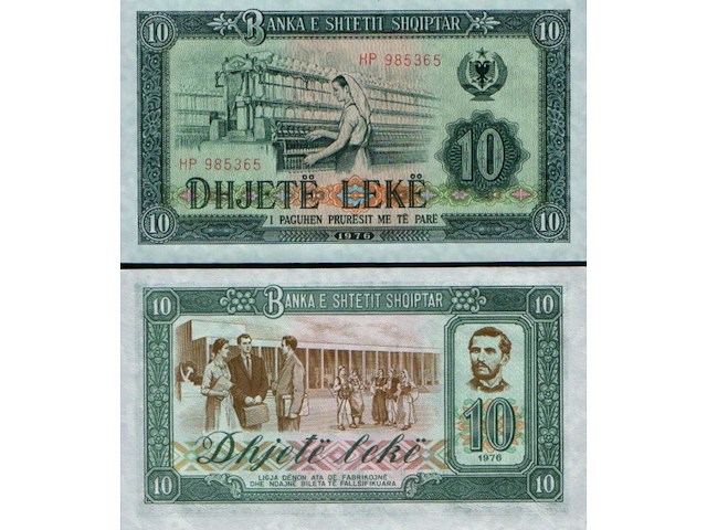 Albania 10 Leke 1976. UNC.