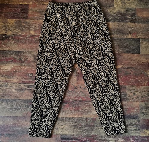 PANTALONE CRNO ZLATNE