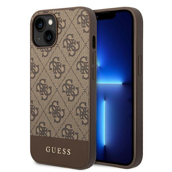 Maska Guess Hc PC/TPU 4G Bottom Stripe za iPhone 14 6.1 braon (GUHCP14SG4GLBR)