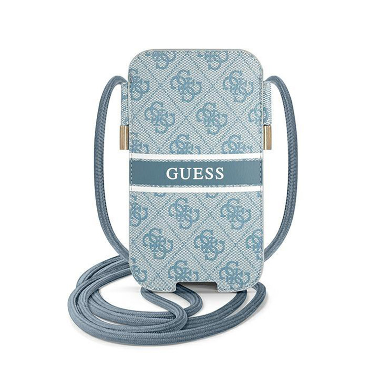 Maska Guess Pouch PU 4g Stripe 170 mm x 95mm plava (GUPHM4GDBL)