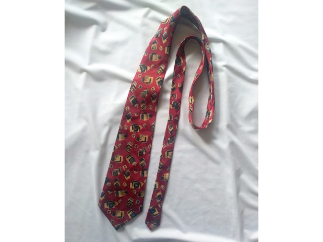 Bordo svilena kravata