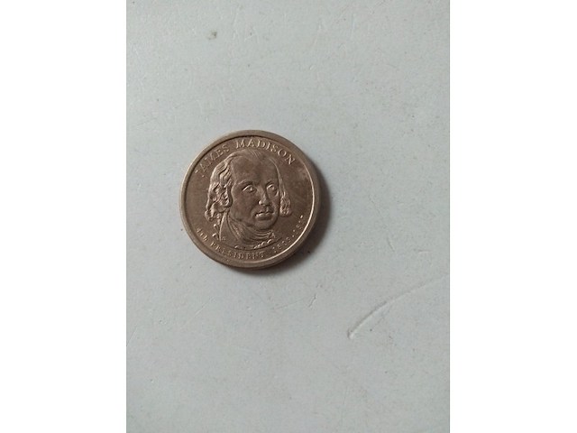 1 dolar, USA, 2007. President of the USA- James Madison