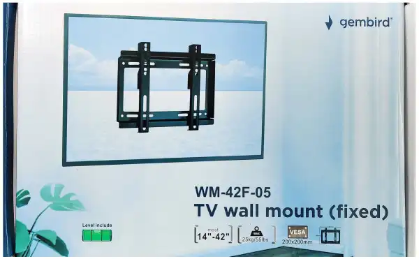 WM-42F-05 ** Gembird fiksni VESA max 20x20cm 14-42 max 25kg (250)