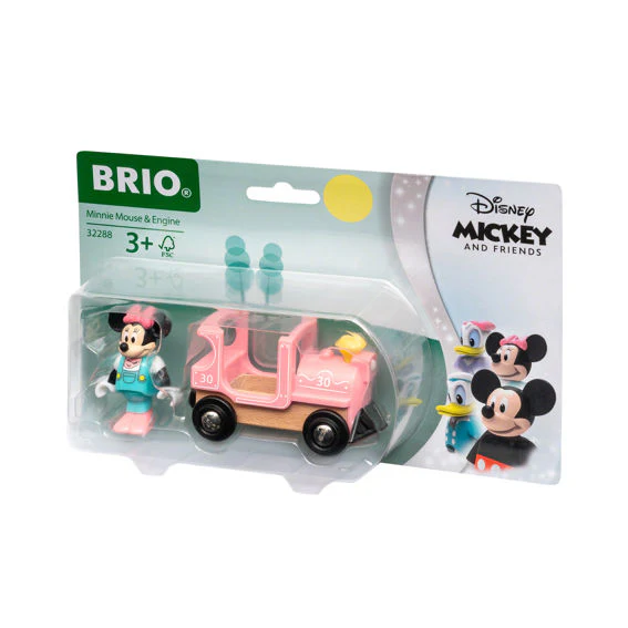 Brio Minnie Mouse & Engine (roza lokomotiva)