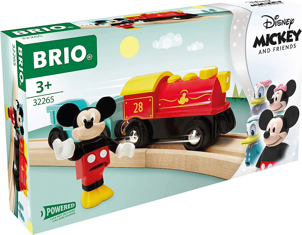 Brio - Mickey Mouse lokomotiva na baterije