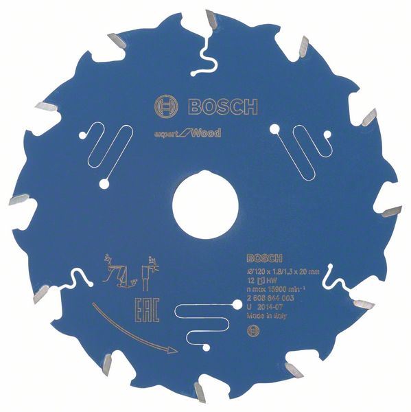 BOSCH®List kružne testere Expert for Wood za kružne testere za uranjanje i ručne kružne testere 120 x 20 x 1,8 mm, T12
