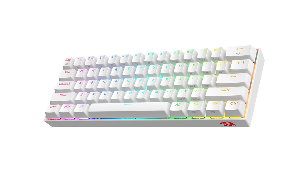 Draconic K530 PRO Mechanical Gaming Keyboard - BT, RGB, Red switch, White