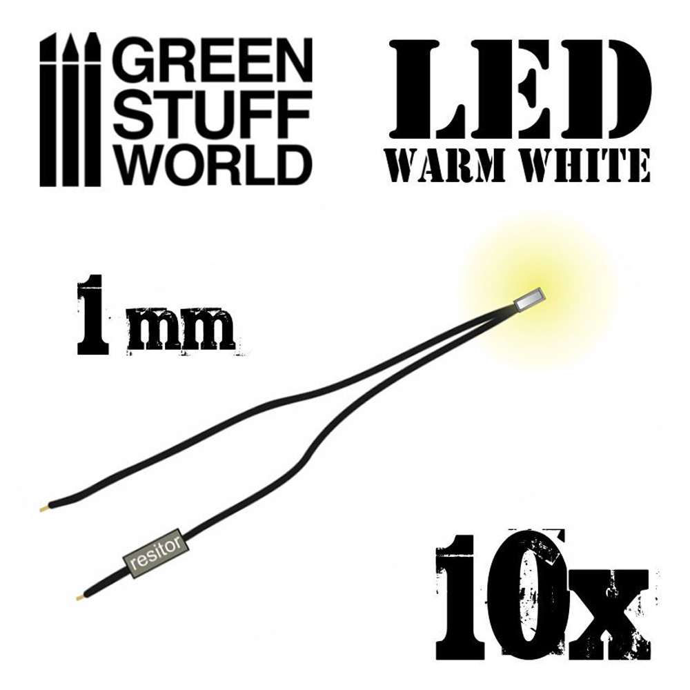 Micro LEDs - Warm White - 1mm (0402 SMD)