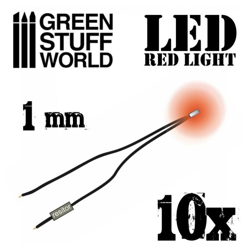Micro LEDs - RED - 1mm (0402 SMD)