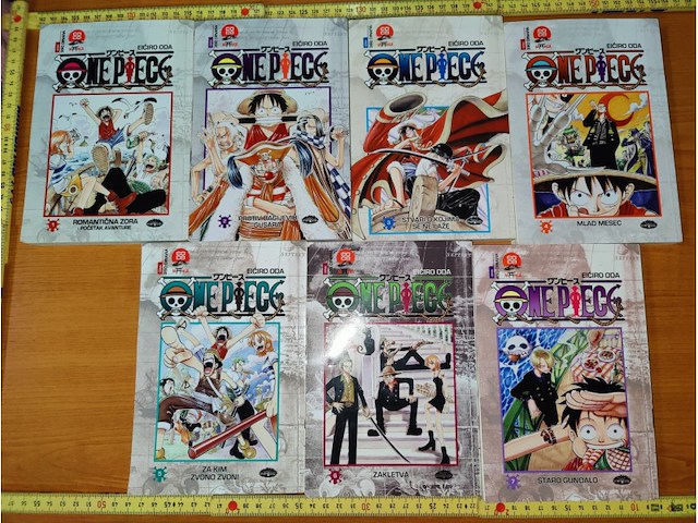 One Piece Manga komplet prvih 7 brojeva - Nekorišćeno