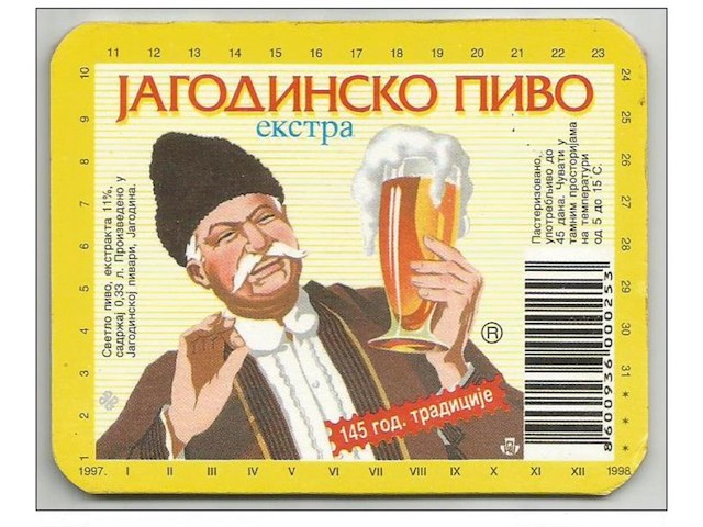 Jagodinsko Pivo stari podmetac