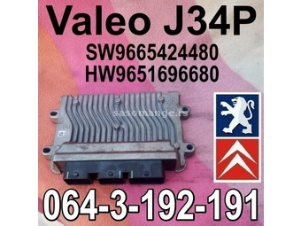 KOMPJUTER Valeo J34P Pežo Peugeot Citroen SW9665424480 , HW9651696680