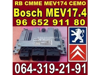 Bosch MEV17.4 KOMPJUTER RB CMME MEV174 CEMO Pežo Peugeot Citroen , 96 652 911 80