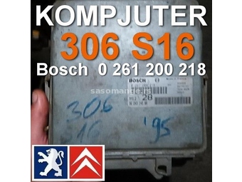 KOMPJUTER Pežo 306 2,0-S16 Peugeot Citroen , Bosch 0 261 200 218