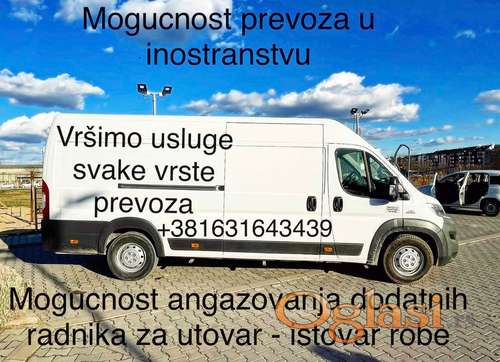 VRŠIMO USLUGE SVE VRSTE PREVOZA! FIAT DUCATO L4H3 2,3mjtd 2016