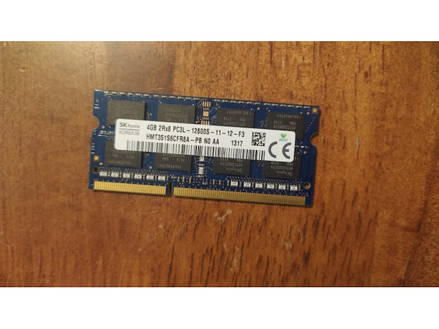 Ram memorija DDR3 Hynix 4GB , 1600Mhz , PC3L , BR11