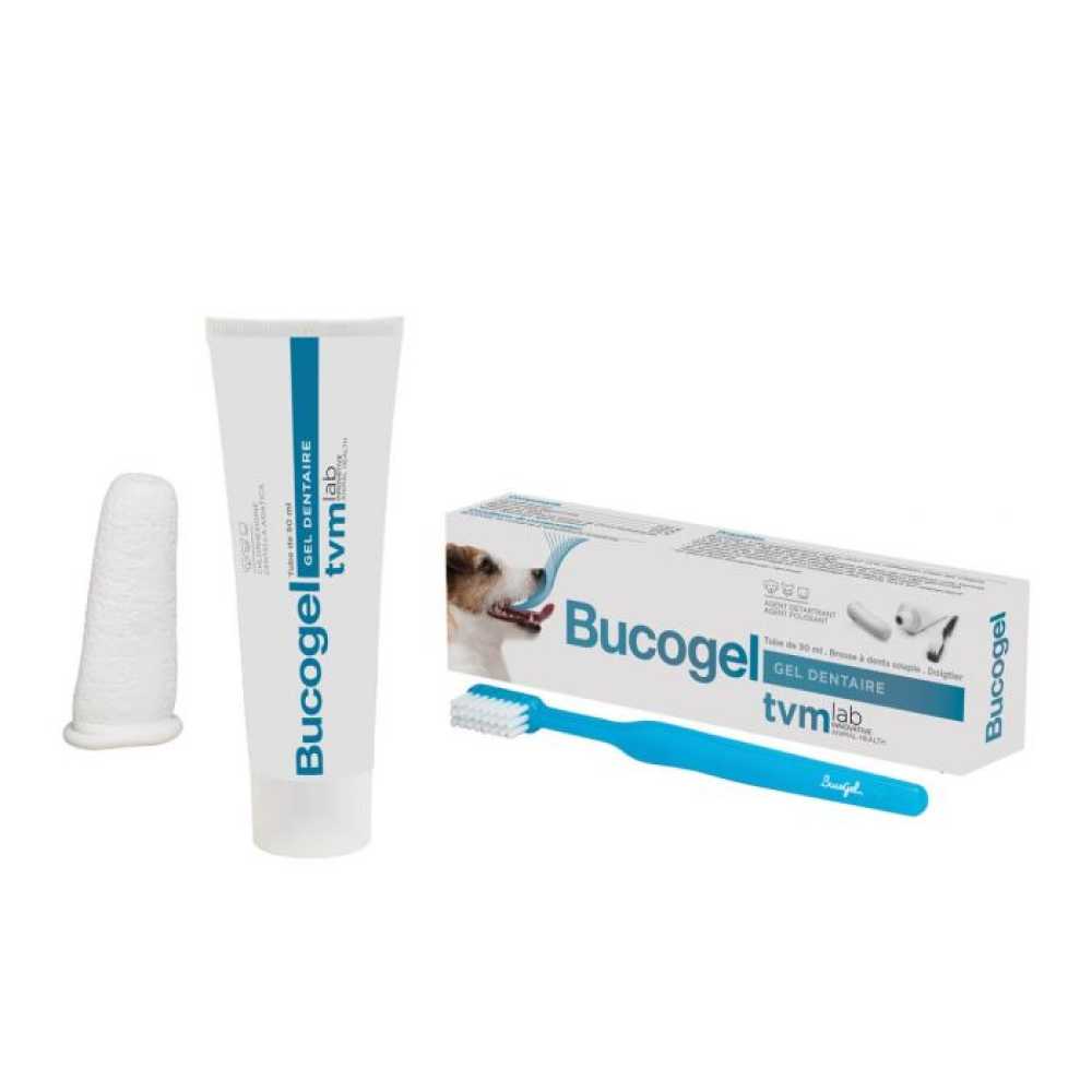 Bucogel za pranje zuba + naprstak + meka četkica 50ml