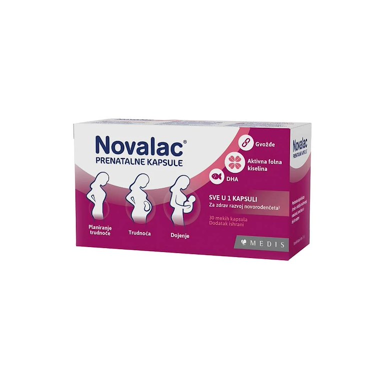 Novalac® Prenatal 30 Kapsula Vitamini za Trudnice i Dojilje