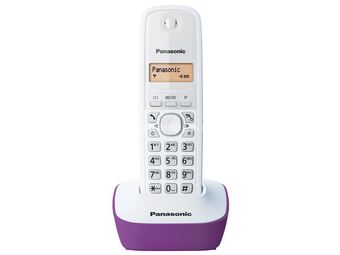 PANASONIC telefon KX-TG1611FXF belo-ljubičasti