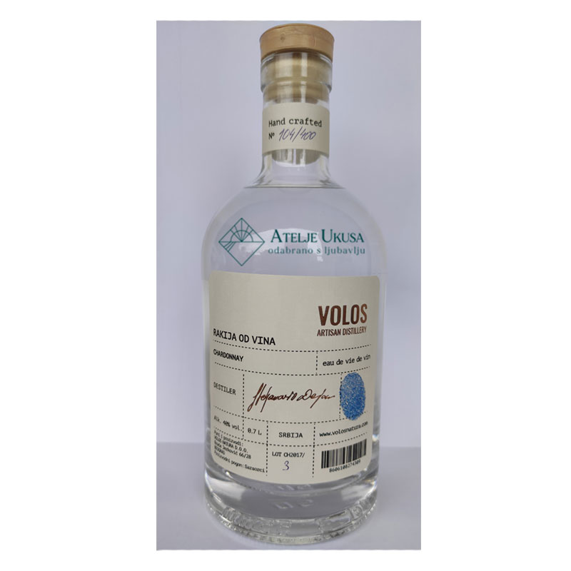 Volos Rakija Od Vina, Chardonnay 0.7l