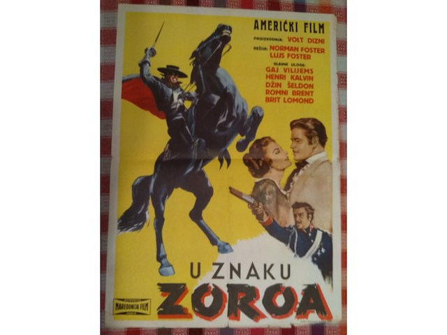 plakat U ZNAKU ZOROA (Walt Disney)