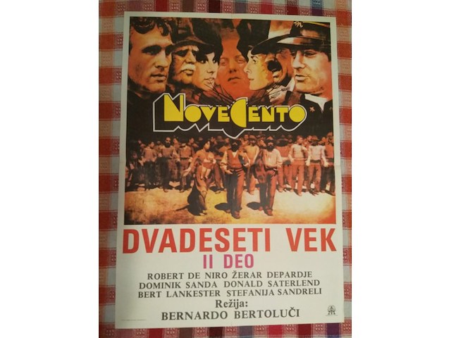 plakat DVADESETI VEK II DEO (Robert De Niro)