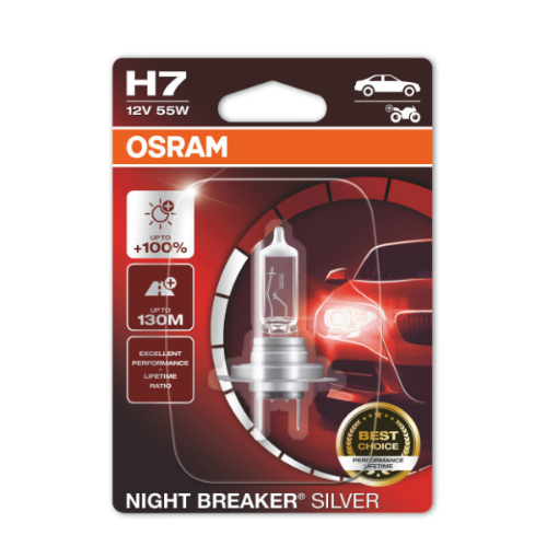 Osram Night breaker silver duo halogena sijalica 12V H7 55W