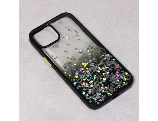 3G Frame Glitter zaštitna maska crna za iPhone 14 6.1