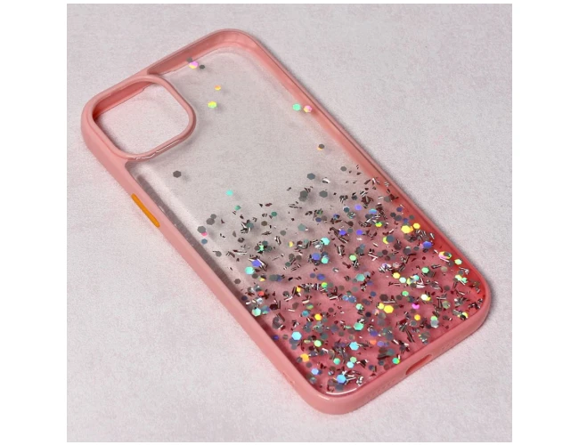 3G Frame Glitter zaštitna maska roze za iPhone 14 Plus 6.7