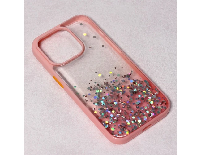 3G Frame Glitter zaštitna maska roze za iPhone 14 Pro 6.1