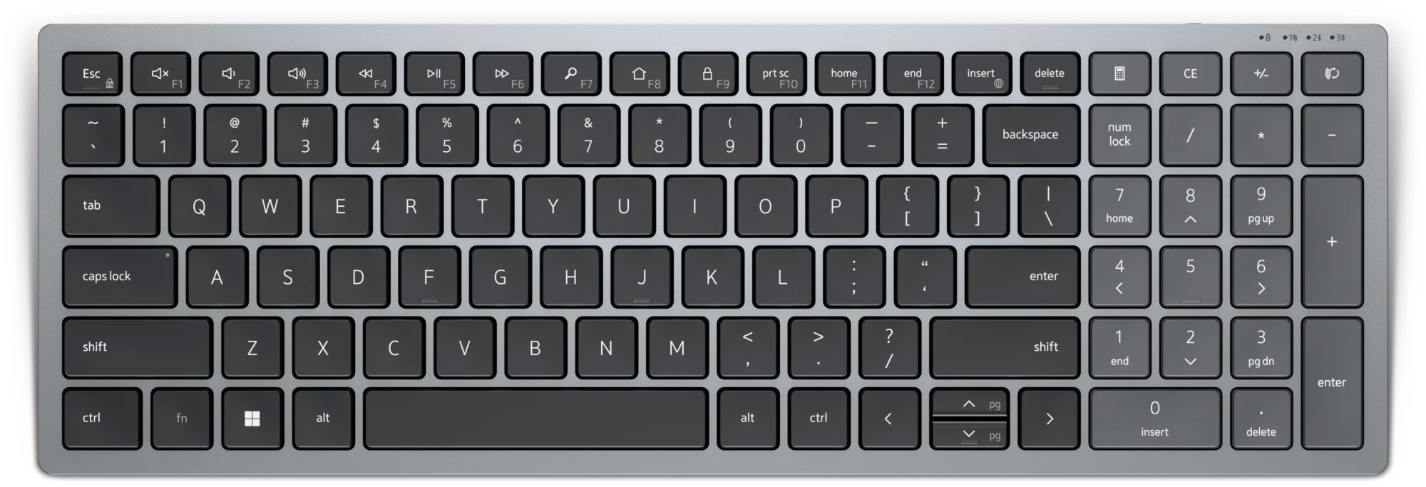 Dell KB740 siva bežična tastatura