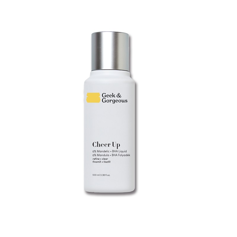 Geek&Gorgeous Cheer up 6% AHA+BHA toner sa bademovom i salicilnom kiselinom 100ml