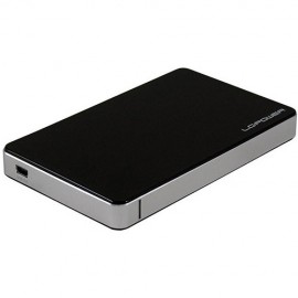 HDD rack LC POWER LC-25U3B-Elektra, 2.5", SATA, USB 3.0, HDD height 9,5 mm, aluminium/plastic, black/silver