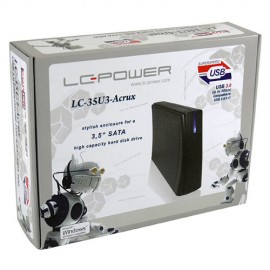 HDD rack LC POWER LC-35U3-Acrux, 3.5", SATA, USB3.0, Black, aluminium / plastic