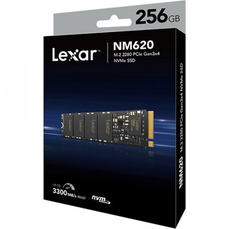 SSD 256GB LEXAR NM620, NVMe, M.2 2280 PCIe Gen3x4 up to 3300/1300 MB/s