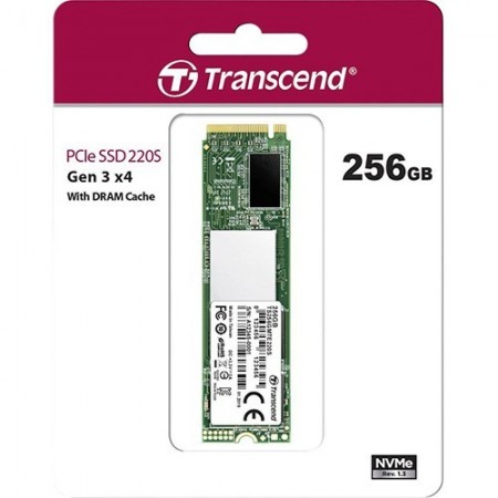 SSD 256GB Transcend 220S, TS256GMTE220S, PCIe Gen3 x4, NVMe, M.2 2280, 3300/1100 MB/s