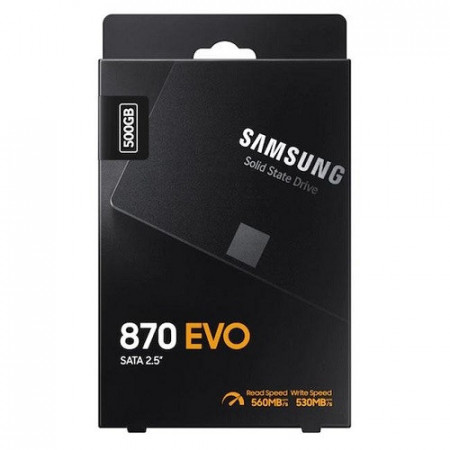 SSD 500GB SAMSUNG 870 EVO (MZ-77E500B/EU), 2.5" 560/530 MB/s